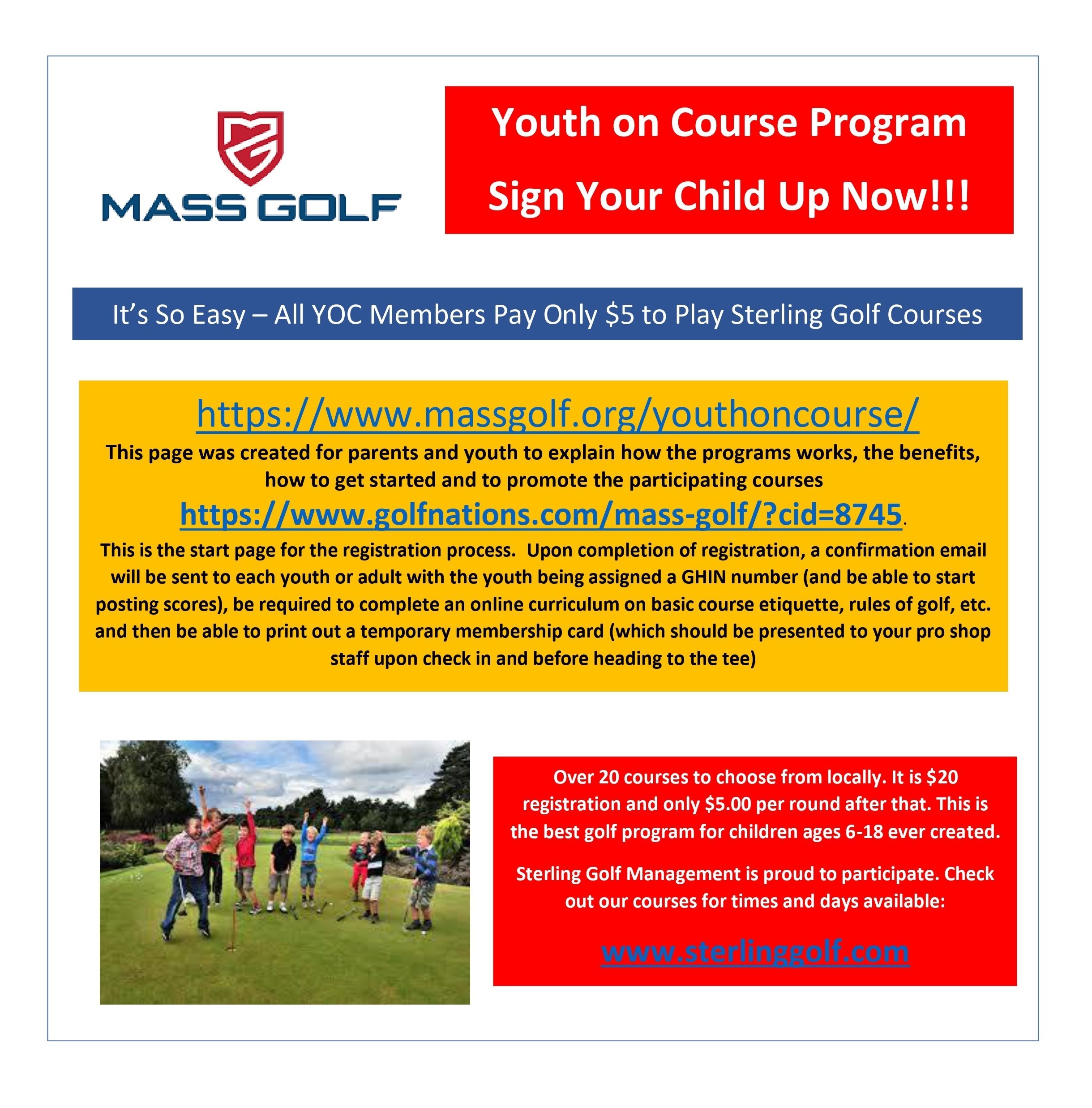 Youth on Course - Unicorn Golf Course